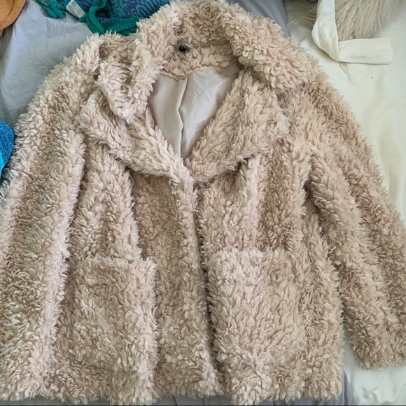 H&M | Jackets & Coats | Hm Oversized Teddy Bear Jacket | Poshmark
